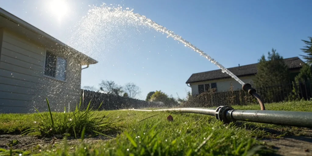 Burst Water Pipe Outside House? 5 Steps to Take Now